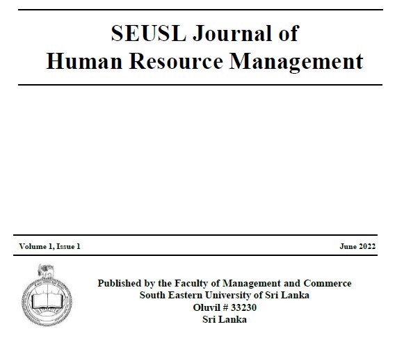 SEUSL Journal of Human Resource Management | SEUSL