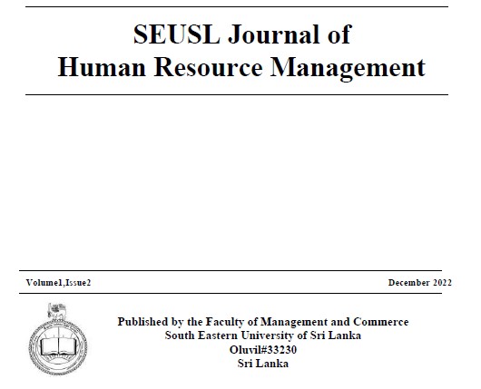 SEUSL Journal of Human Resource Management | SEUSL