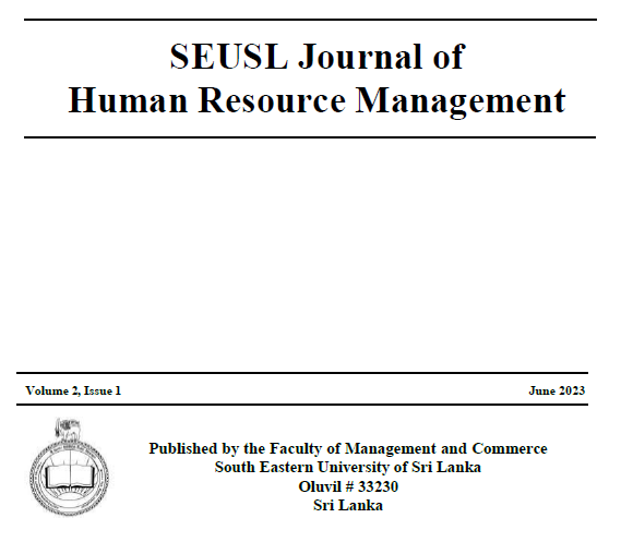 SEUSL Journal of Human Resource Management | SEUSL