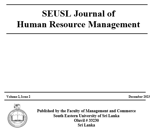 SEUSL Journal of Human Resource Management | SEUSL